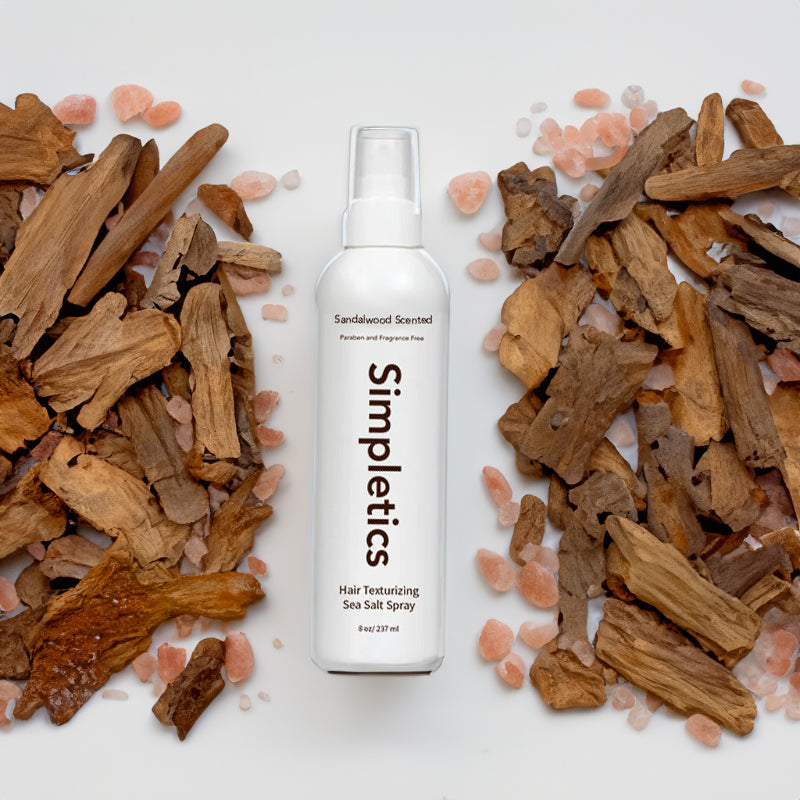 Achieve Effortless Texurized Beachy Waves with Simpletics Sandalwood S
