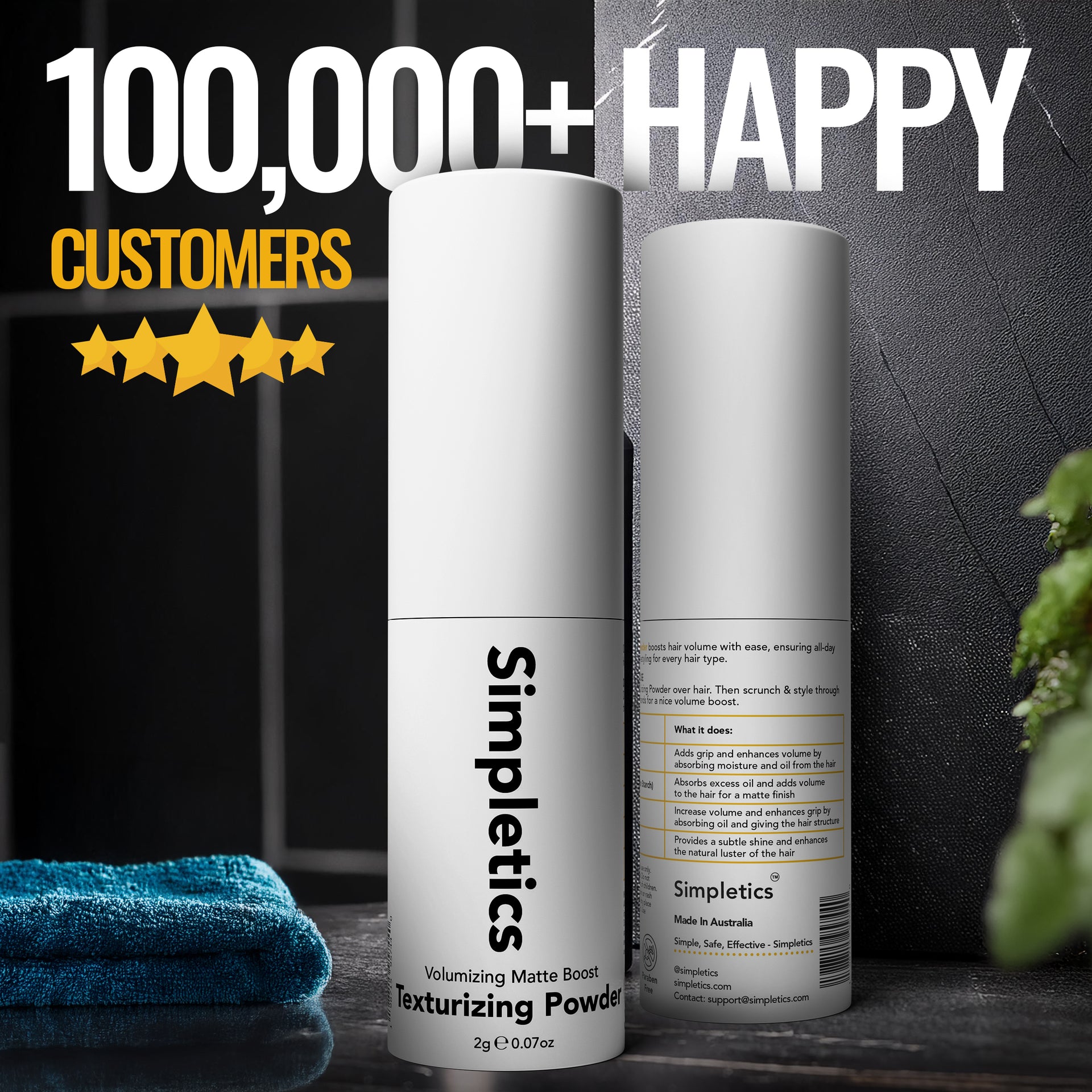 Hair Texturizing & Volumizing Powder for Hair – Simpletics