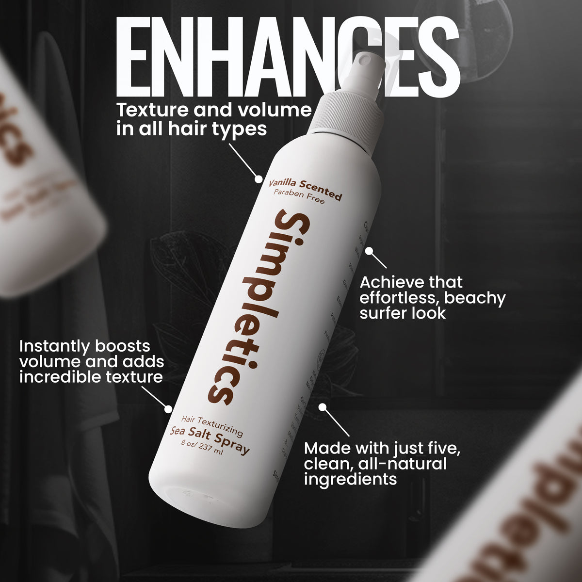 Himalayan Sea Salt Styling Spray for Hair – Simpletics