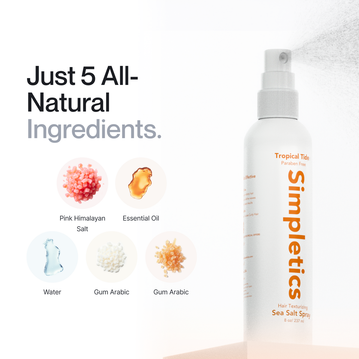 Himalayan Sea Salt Styling Spray for Hair – Simpletics